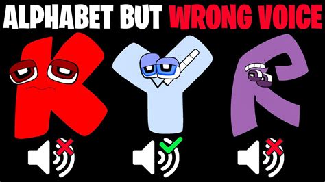 Alphabet Lore But Reverse Wrong Voices Youtube