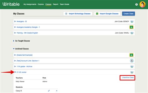 Writable Schoolyear Rollover Archiving Classes