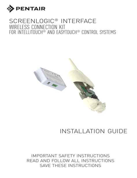 Screenlogic Interface Wireless Connection