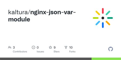 GitHub Kaltura Nginx Json Var Module