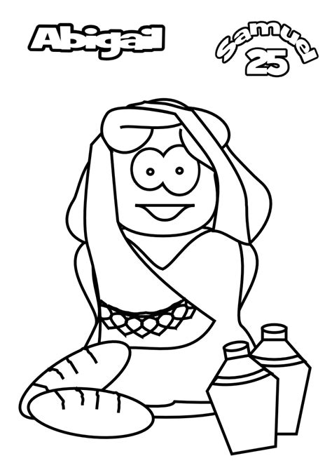 Abigail Bible Coloring Page Coloring Pages