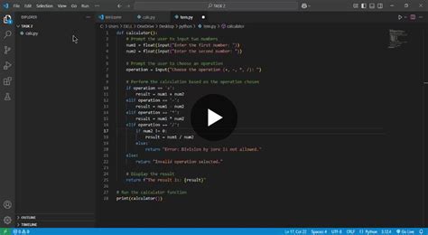 Python Calculator Coding Internship Task2 Suhitha Gowni
