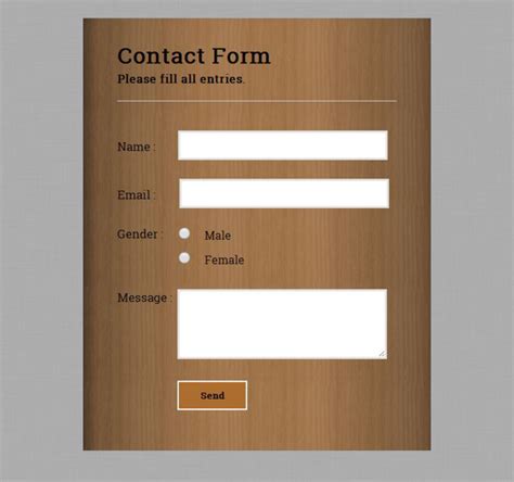 Form Styling With HTML CSS FormGet
