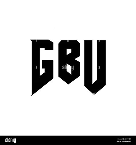 Gbu Letter Logo Design For Technology Company Gbu Logo Design Black