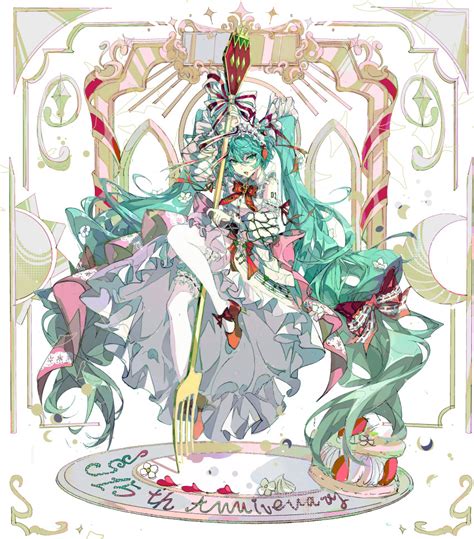 Hatsune Miku Strawberry Miku Morikura Vocaloid Absurdres Chinese Commentary Commentary