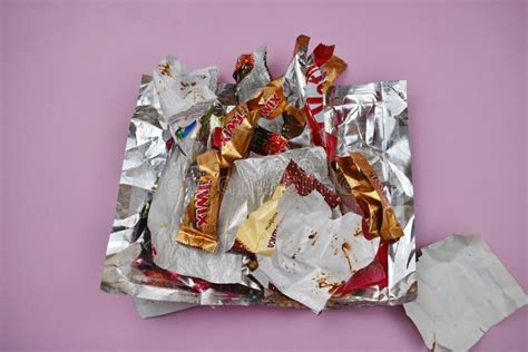Vacie Las Envolturas Dulces Las Barras De Caramelo De Las Risitas Y De