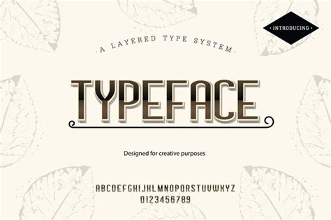 Premium Vector Western Typeface For Labels And Different Type Designs
