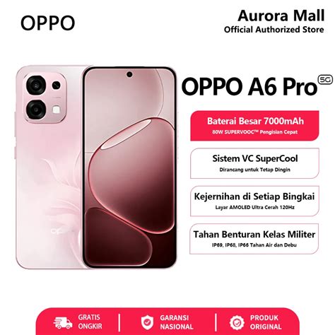 Jual Oppo A6 Pro 5g 8256gb 8gb8gb Extended Ram Nfc 7000mah Battery