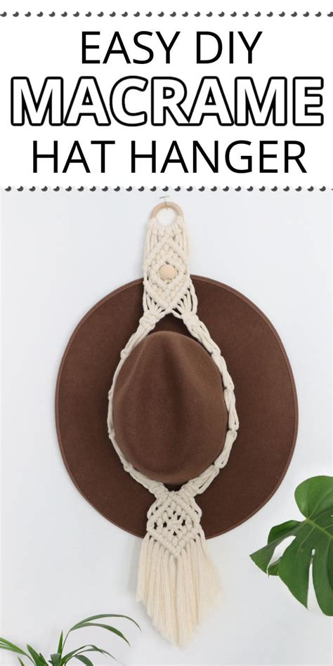 Free Macrame Hat Hanger Pattern Easy Diy Tutorial Artofit