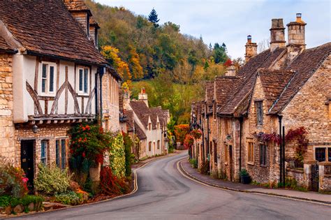 Village Of Castle Combe Autumn Wiltshire England By Joe Daniel Price