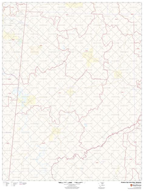 Printable Alabama Zip Code Map