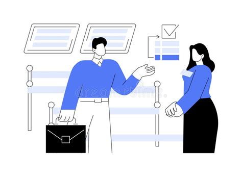 Priority Line Abstract Concept Vector Illustration Stock Illustration