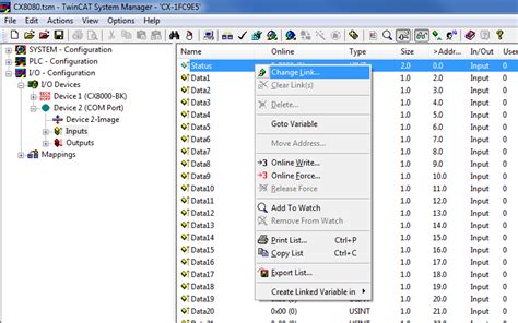 Settings When Using The On Board RS Interface