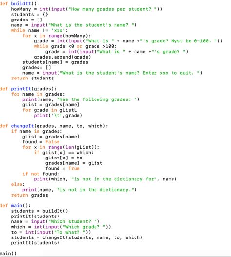 Solved Python Hw Help Modify The Program To Create A