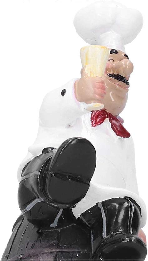 Chef Decor Nordic Barrel Figurine Resin Fat Chef Figures Ornament Statue Model Cute Chef
