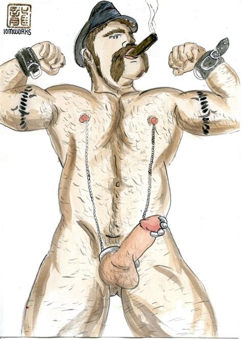 Gay Drawing Titled Strangled Nipples Pic