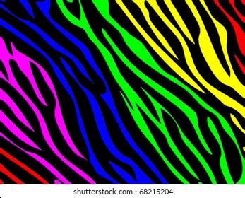 Rainbow Zebra Print Also Available Jpeg Stock Vector Royalty Free