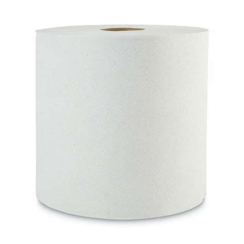 Boardwalk 8 In X 800 Ft 1 Ply Green Roll Towels Natural White 6 Rolls