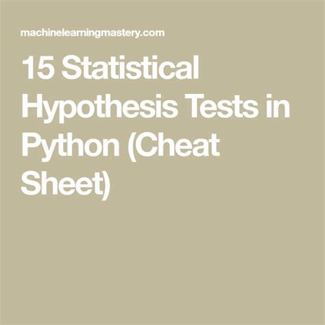 Hypothesis Testing In Statistics Python At Wendy Noland Blog