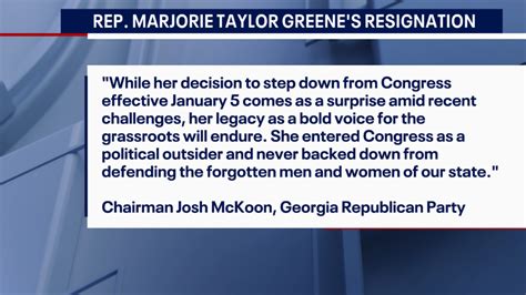Trump Calls Marjorie Taylor Greenes Resignation Great News Fox 5