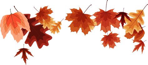Autumn Falling Leaves Decoration Element 11154228 Png