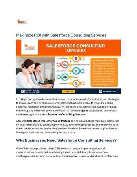 PPT - Maximize ROI with Salesforce Consulting Services PowerPoint Presentation - ID:13921650