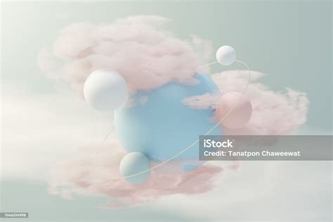 파스텔 공의 3d 렌더링 비누 방울 파스텔 배경에 고립 된 공중에 떠있는 얼룩 추상적 인 장면입니다 그라데이션에 대한 스톡 사진 및 기타 이미지 Istock