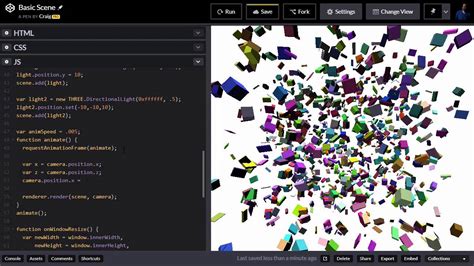 D Animation With Three Js Orbiting The Scene