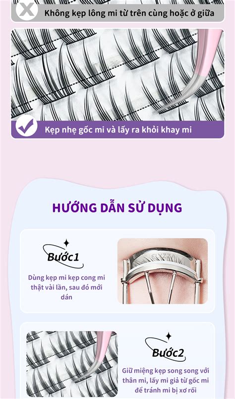 Mi Giả Móng Vuốt Mèo Elyzza Lông Mi Tự Nhiên Dễ Gắn 10 12mm Siêu Nhẹ