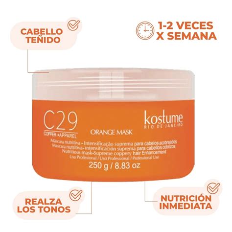 Mascarilla Capilar Kostume C29 Orange Apparel 250 Ml Farmashop