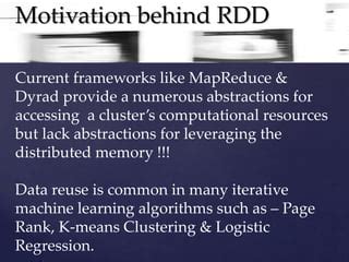 Resilient Distributed DataSets Apache SPARK PPTX Databases Computer Software And