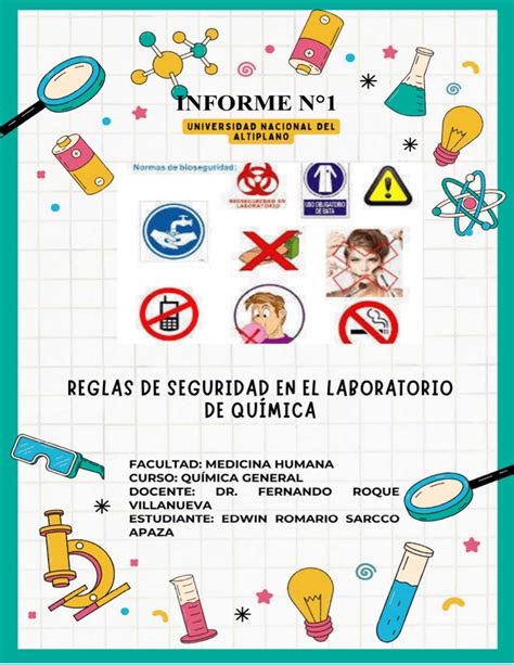 Reglas De Seguridad En Laboratorio De Química