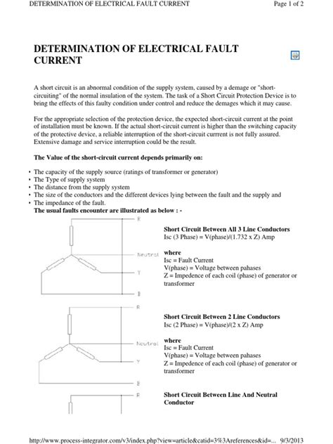 Fault Calculationpdf Electric Current Transformer