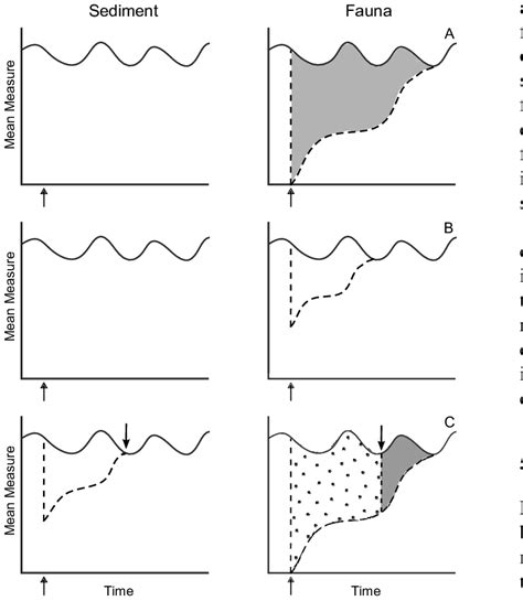 Hypothetical Patterns Of Responses Of Sediment And Biota Such As