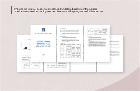 School Library Strategic Plan Progress Report Template In Word Pdf