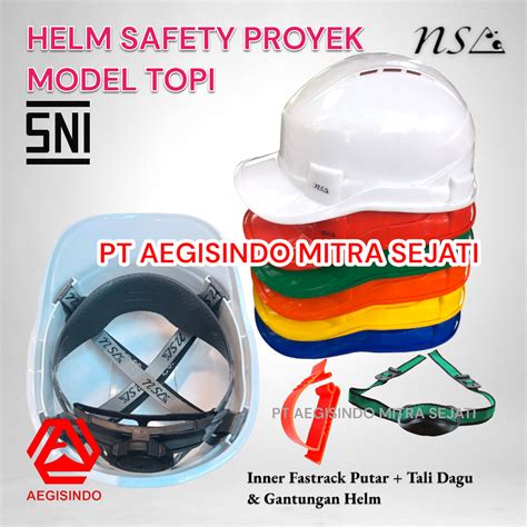 Helm Safety Proyek Nsa Model Topi Sni Helmet Vented D 811 Lazada