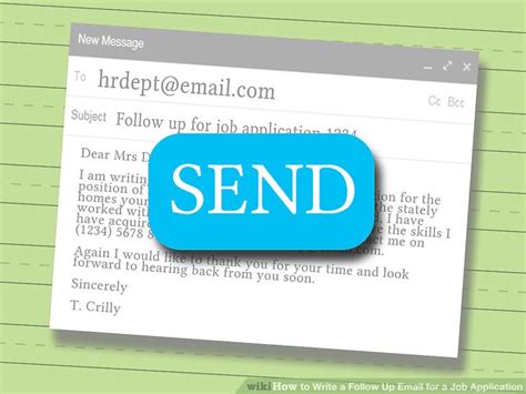 How To Write A Follow Up Email For A Job Application Steps