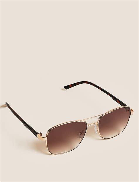 Buy Angular Aviator Sunglasses At Marks And Spencer