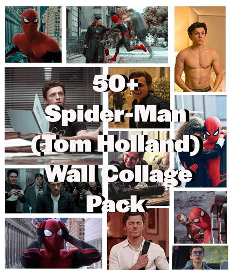 50 Pcs Spider Man Tom Holland Wall Collage Pack Etsy