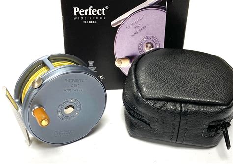 Hardy Perfect 2 78″ Wide Spool Trout Fly Reel With Pouch And Box