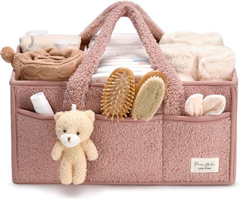 Perabella Versatile Diaper Caddy Organizer With Removable Dividers