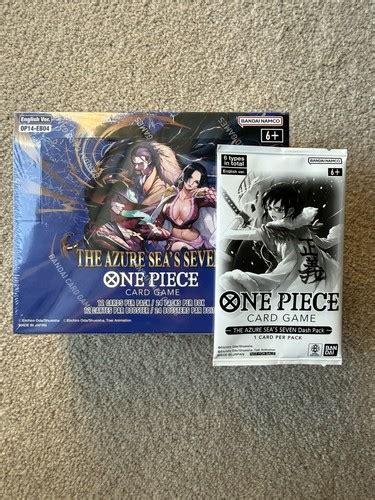 One Piece Op 14 The Azure Seas Seven Booster Box Dash Pack Sealed