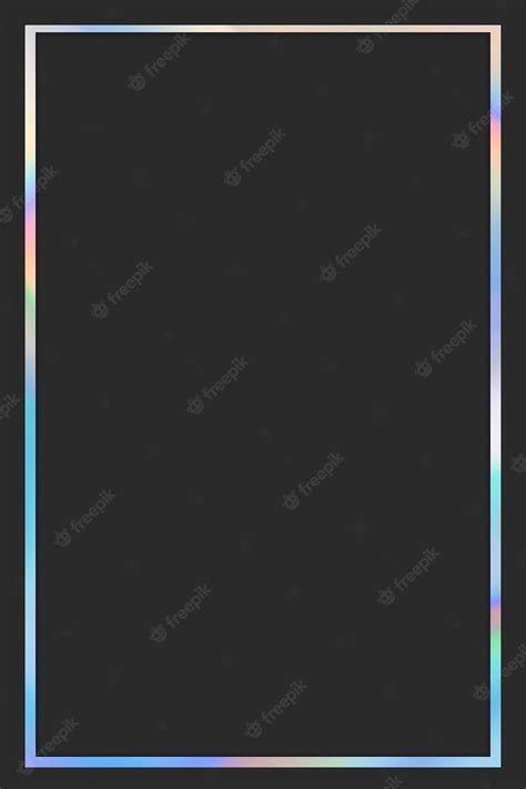 Premium Vector Holographic Frame Template Vector