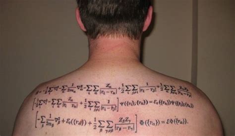 Physics Equation Tattoos