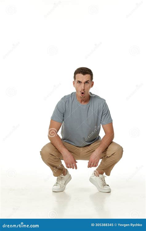 Surprised Guy Looking At Camera On White Background Stock Image Image