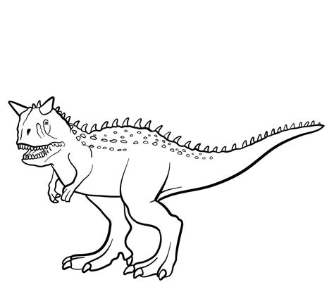 Carnotaurus Coloring Page Ghrnet At Coloring