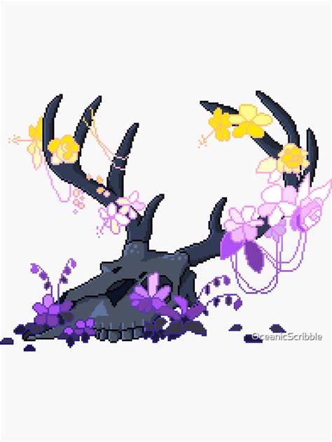Non Binary Deer Pride Skull Requested Sticker For Sale By