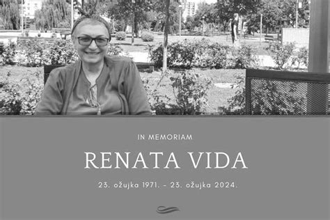 In Memoriam Nakon Duge I Teške Bolesti Preminula Dugogodišnja