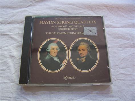 Haydn String Quartets Opp77 And 103 The Salomon String Quartet