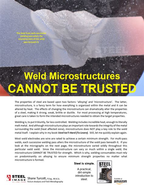 Weld Microstructures Cannot Be Trusted Pdf